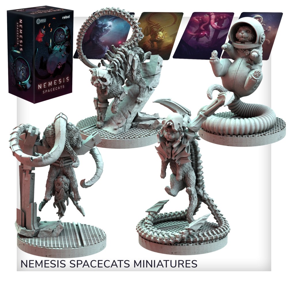Nemesis: Space Cat Expansion | Game Tokens at BoardGamesNMore ...