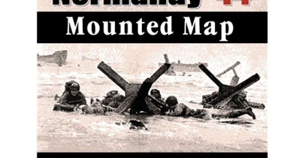 Shop Normandy '44 Mounted Map in Nova Scotia, Canada | B ...
