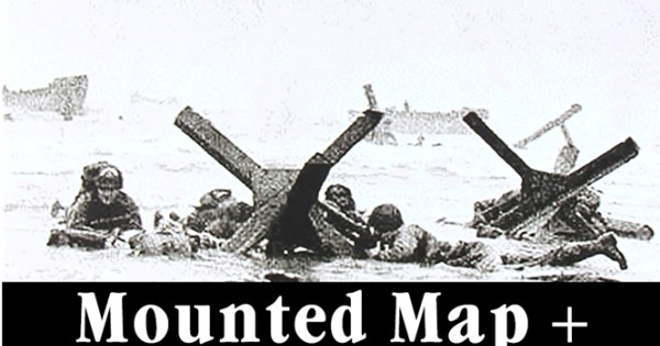 Buy Normandy '44 Mounted Map + Box in Alberta, Canada